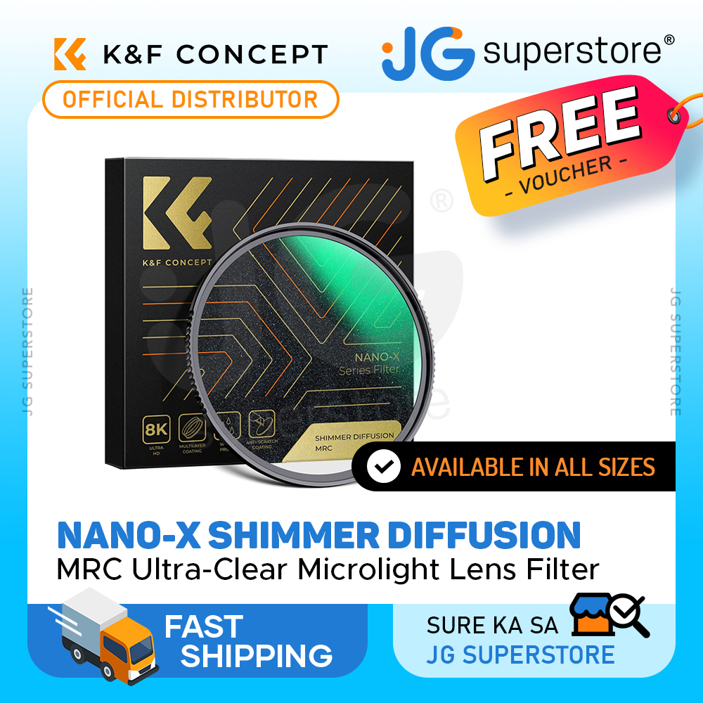 K&F Concept Nano-X Shimmer Diffusion MRC Lens Filter, Ultra-Clear Microlight Glass | Shopee ...