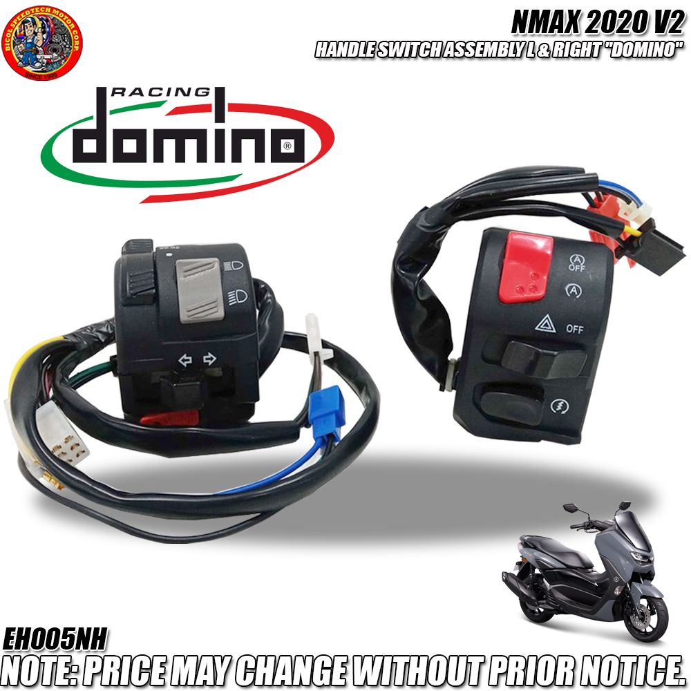 NMAX 2020 V2 HANDLE SWITCH ASSEMBLY LEFT & RIGHT "DOMINO" (EH005NH ...