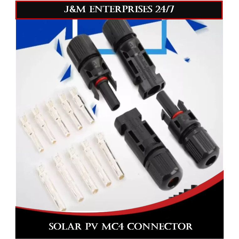 MC4 Connector - 30A for Solar Panel Installation 1 set | Shopee Philippines