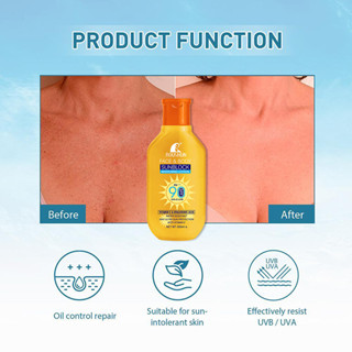 DEVNEN SPF90+ Sunscreen Lotion For Face & Body Sunblock Whitening Cream Moisturizing Suncare ...