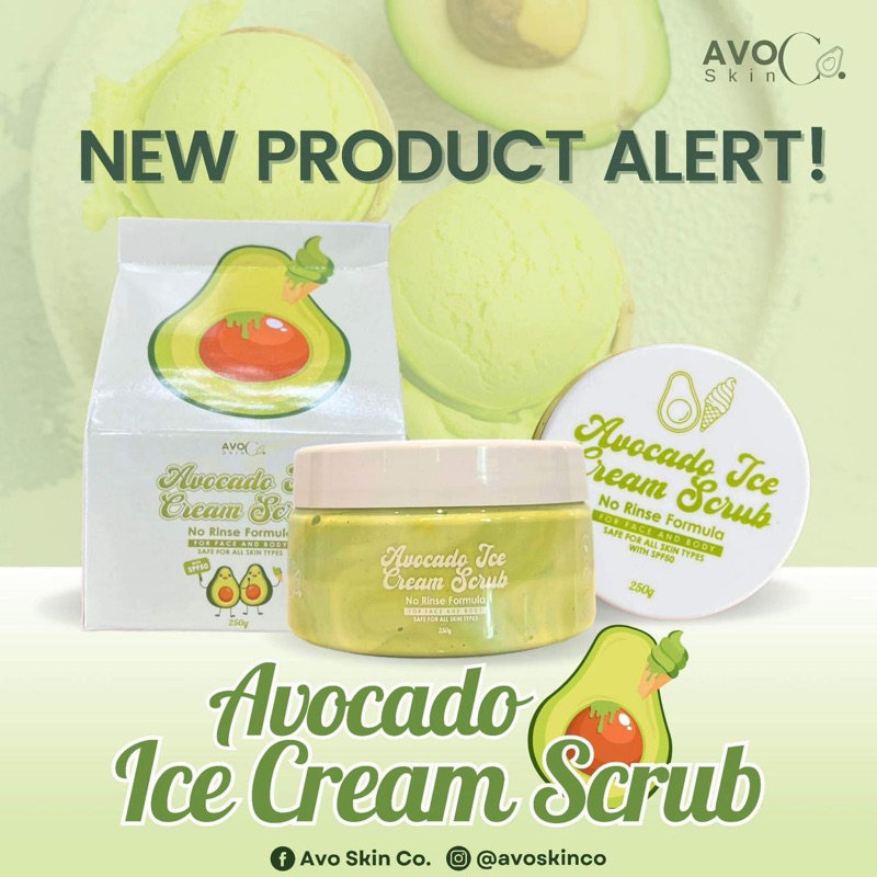 Avo Skin Co Avocado Ice Cream Scrub | Shopee Philippines
