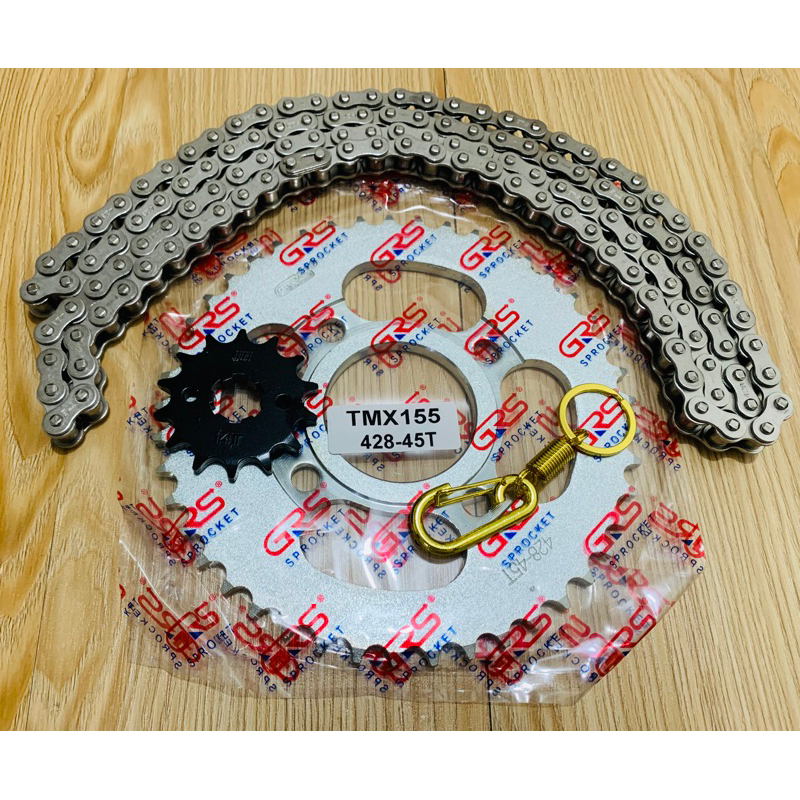 TMX125/ TMX155/ TMX 125 Alpha CHAIN AND SPROCKET SET | Shopee Philippines