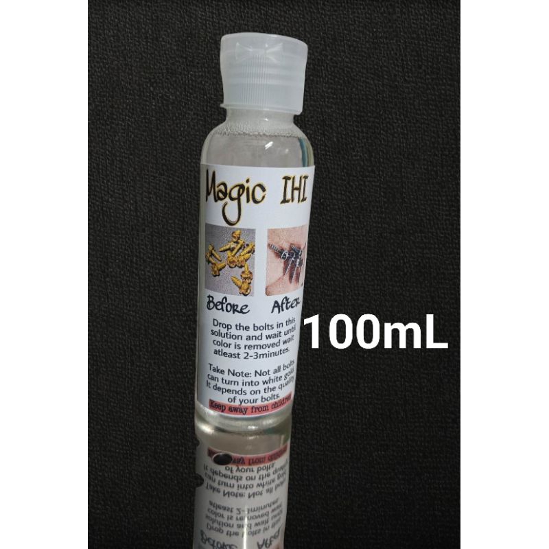 Magic IHI BOLTS COLOR REMOVER Bolts turning to white 250ML | Shopee ...