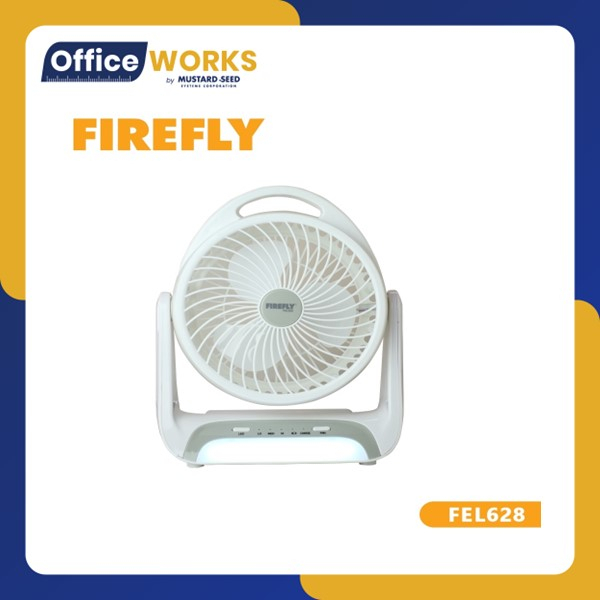 Firefly FEL628 Mini Table Fan with Built-in Dimmable Emergency Light ...