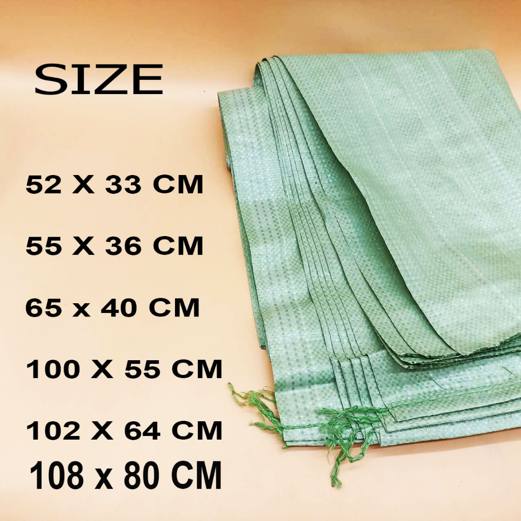 10PC'S GREEN SACK - Ordinary sako greeen Up to 60kilos. Brand new sack ...