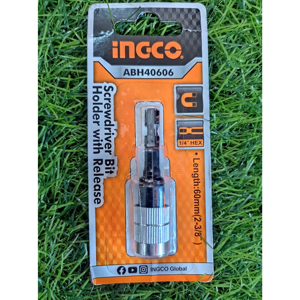 INGCO SCREWDRIVER BIT HOLDER WITH RELEASE ABH40606* MERVILLE | Shopee ...
