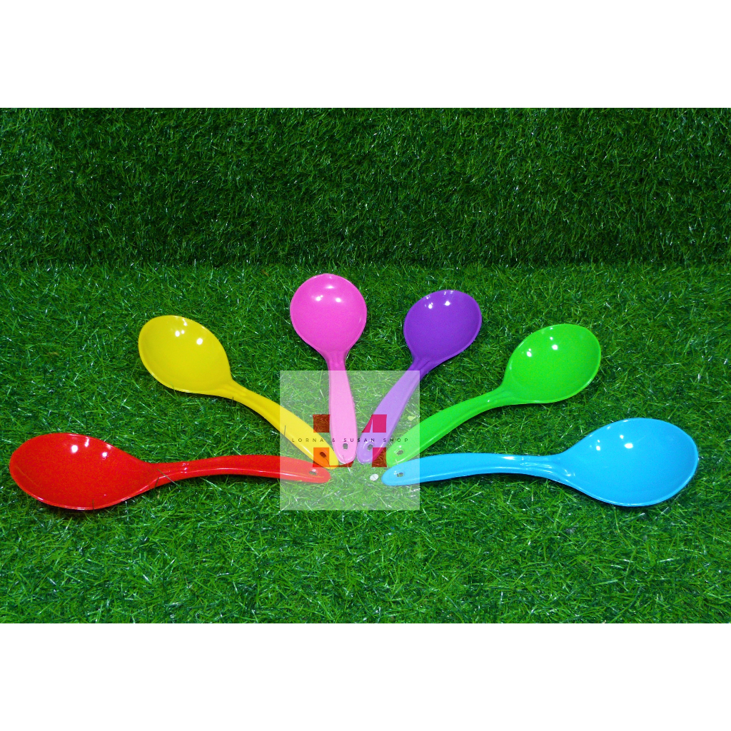 Colored Plastic Rice Spoon 7305 (Buy 1 Take 1)(Random color) | Shopee ...