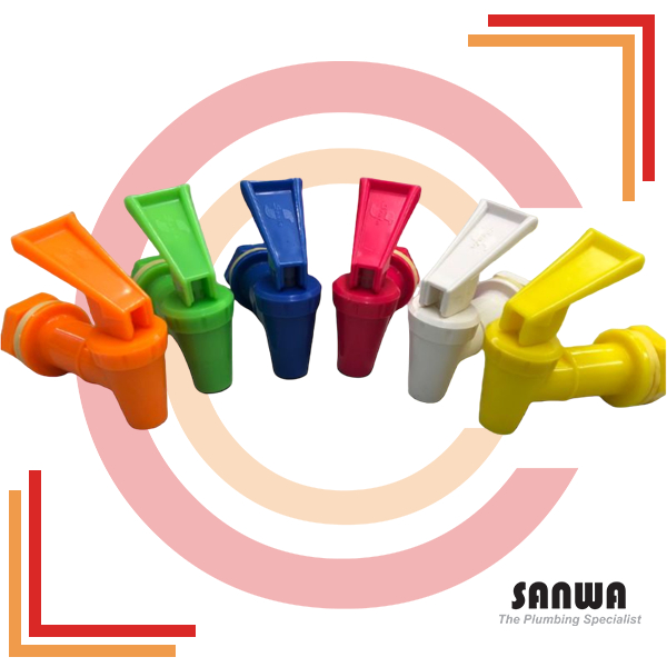 Sanwa Male Water Jar Faucet ABS Plastic Cold a& Hot (Max 80 Celsius ...