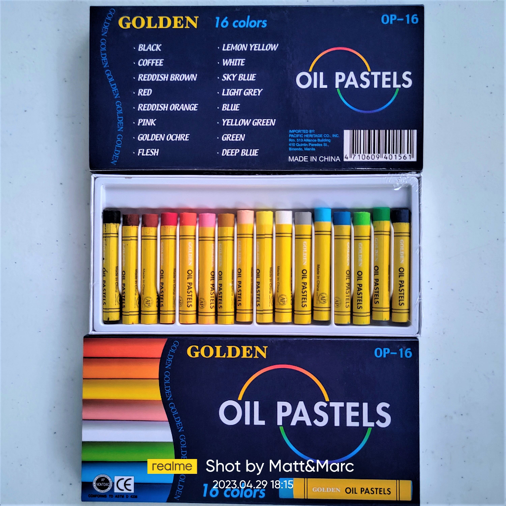 Original Golden Oil Pastels 8s 12s 16s 24s (Sold per set) | Shopee ...