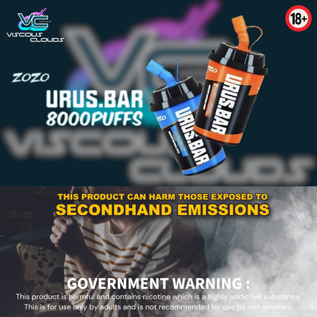 Zozo Urus Bar 8000 Puffs Disposable Pod Vape (LEGIT) | Shopee Philippines