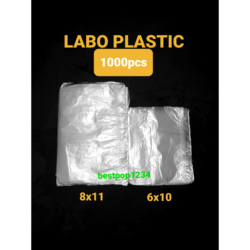 Plastic Labo Supot 1000pcs 6x10 8x11 | Shopee Philippines