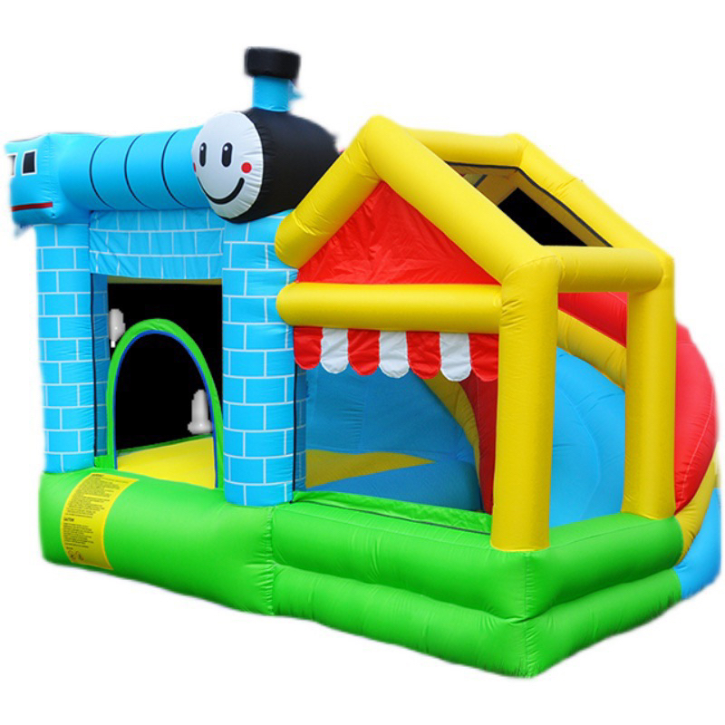 Train house inflatable indoor/outdoor kids jumping playhouse castle ...