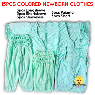 15pcs Baby Newborn Colored Clothes Baru baruan Set | Shopee Philippines