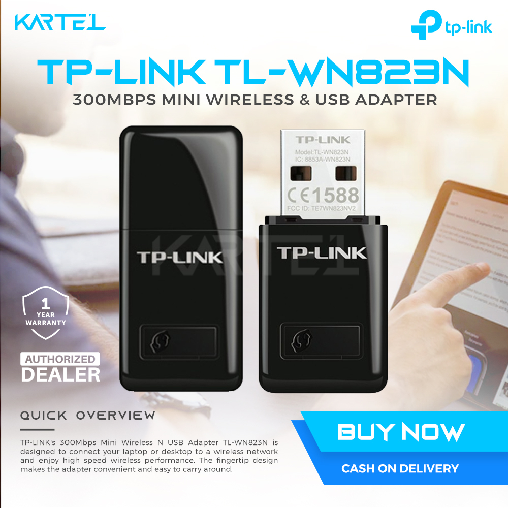 TP-Link TL-WN823N 300Mbps Mini Wireless N USB Adapter | WiFi Receiver | WiFi Dongle | TP LINK ...