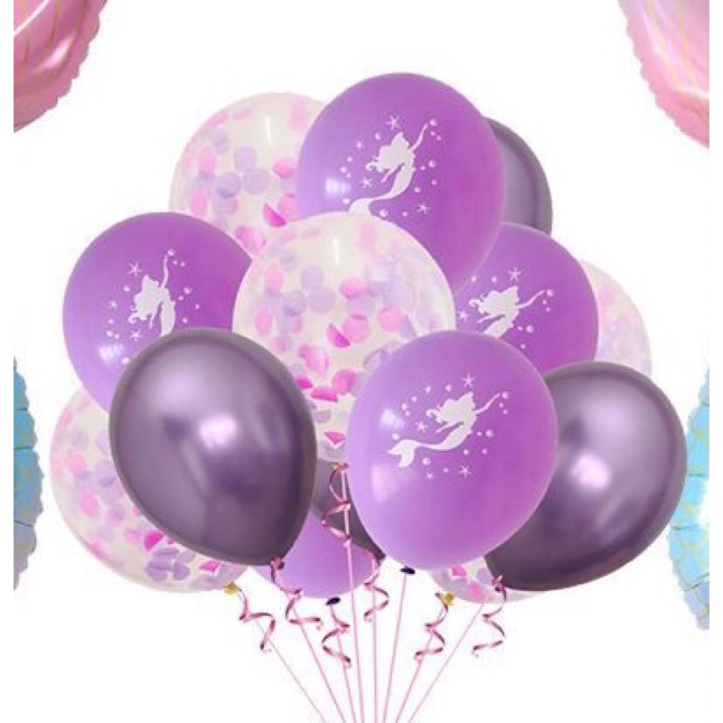 Large Mermaid Tail Balloon Mermaid Theme Birthday Decorations Under the ...