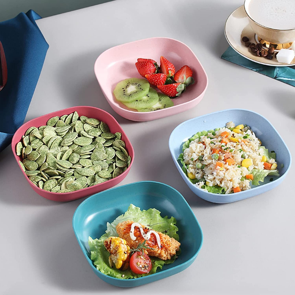 14cm Small Snack Plate Kids Safe Microwaveable Pastel Minimalist Color ...