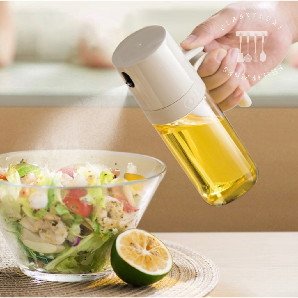 KITkitchen Glass Oil Spray Pot Bottle Anti-leakage Oil Air Fryer ...