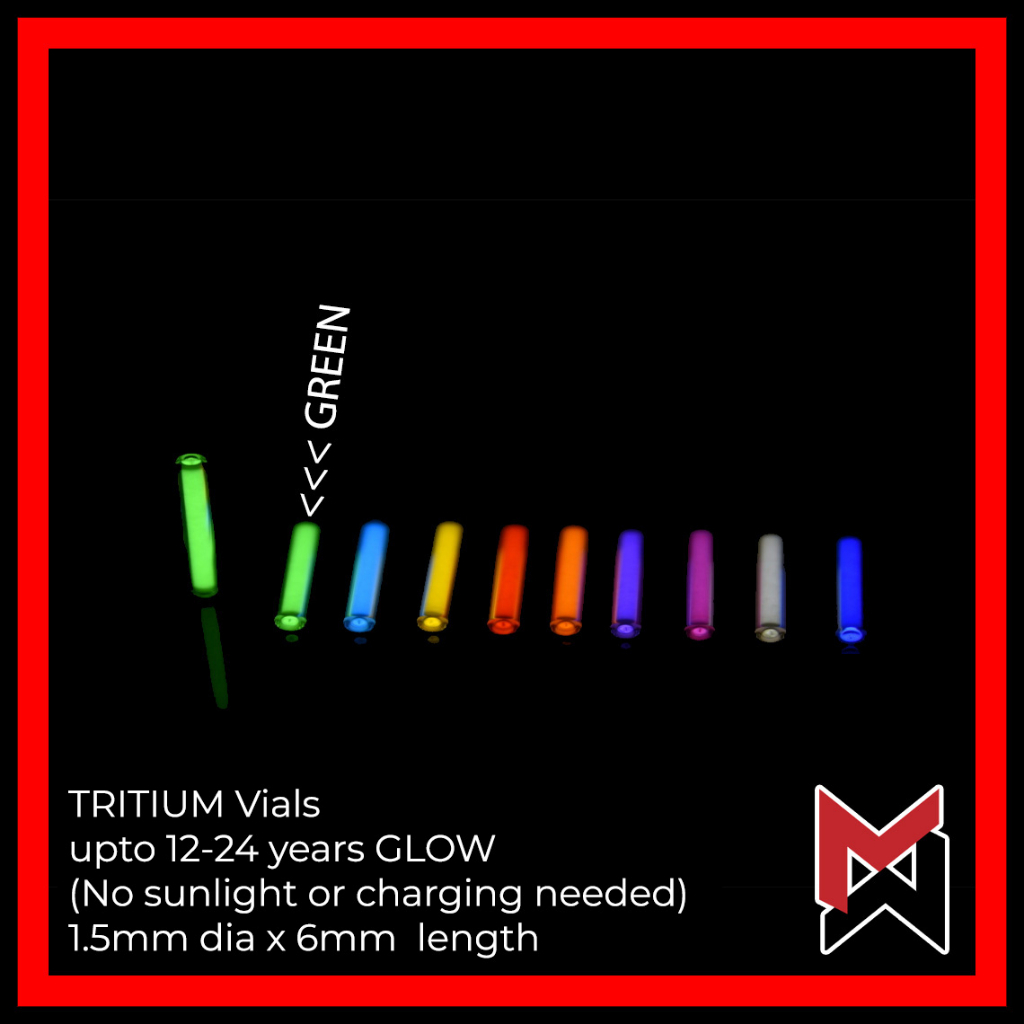Tritium Vials - 1.5mm x 6mm - fits Reylight Pineapple trits | Shopee ...