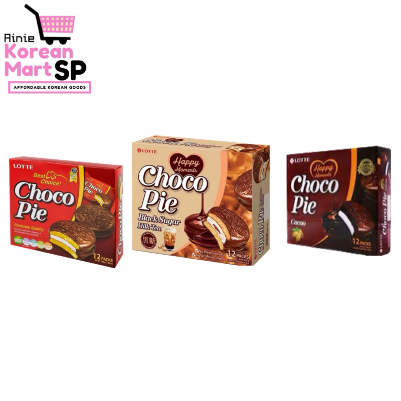 LOTTE CHOCO PIE BIG BOX KOREAN SNACK 12packs/box | Shopee Philippines