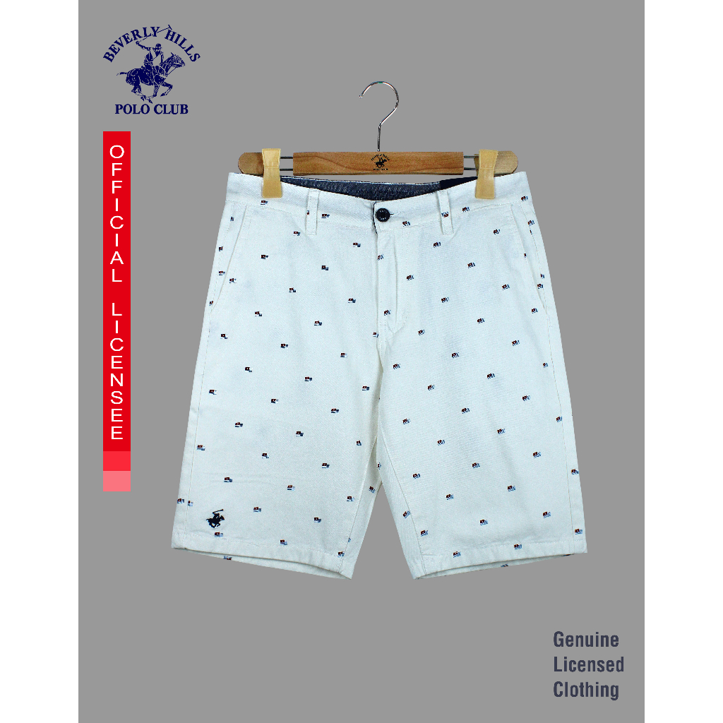 Beverly Hills Polo Club Men’s Twill Chino Shorts All-Over-Print in ...