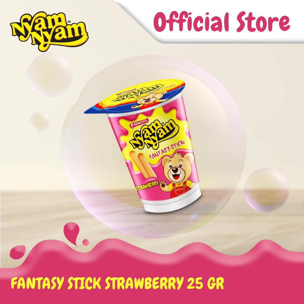 Arnott's Nyam Nyam Fantasy Stick Strawberry -25g | Shopee Philippines Arnott's Nyam Nyam Fantasy Stick Strawberry -25g | Shopee Philippines