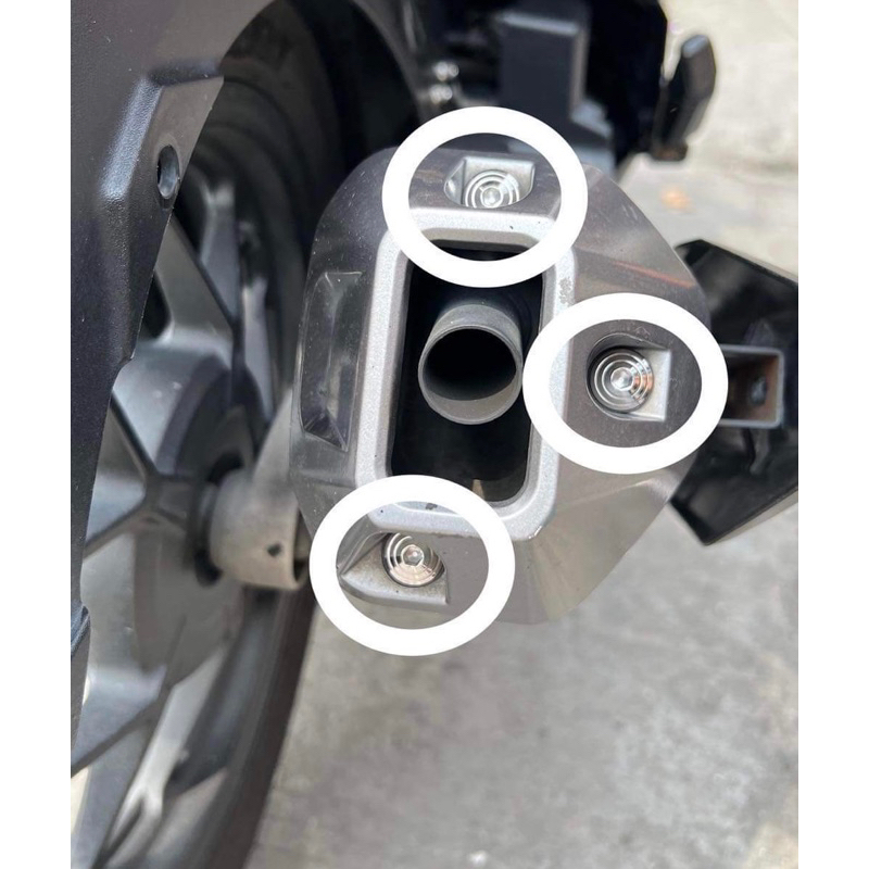 HENG Muffler Tip Bolts For Click 125 150 V2 CNC (3pcs) | Shopee Philippines