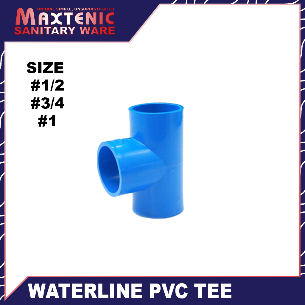 WATERLINE PVC TEE (FOR POTABLE WATER USE) #1/2 #3/4 #1 | Shopee Philippines