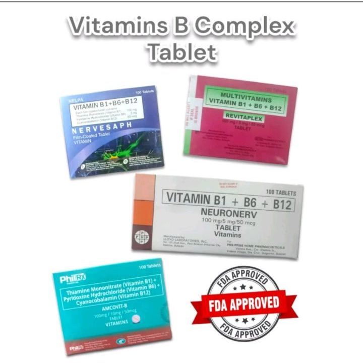 Vitamin B Complex TABLET 100's (AMCOVIT/RAMAVIT/REVITAFLEX/NERVASAPH ...