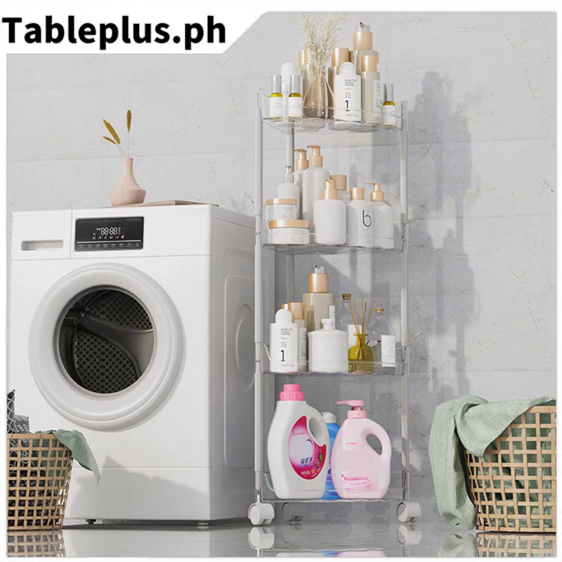 COD 2/3/4 Tiers Triangle Utility Trolley Cart Storage Rack Shelf With ...