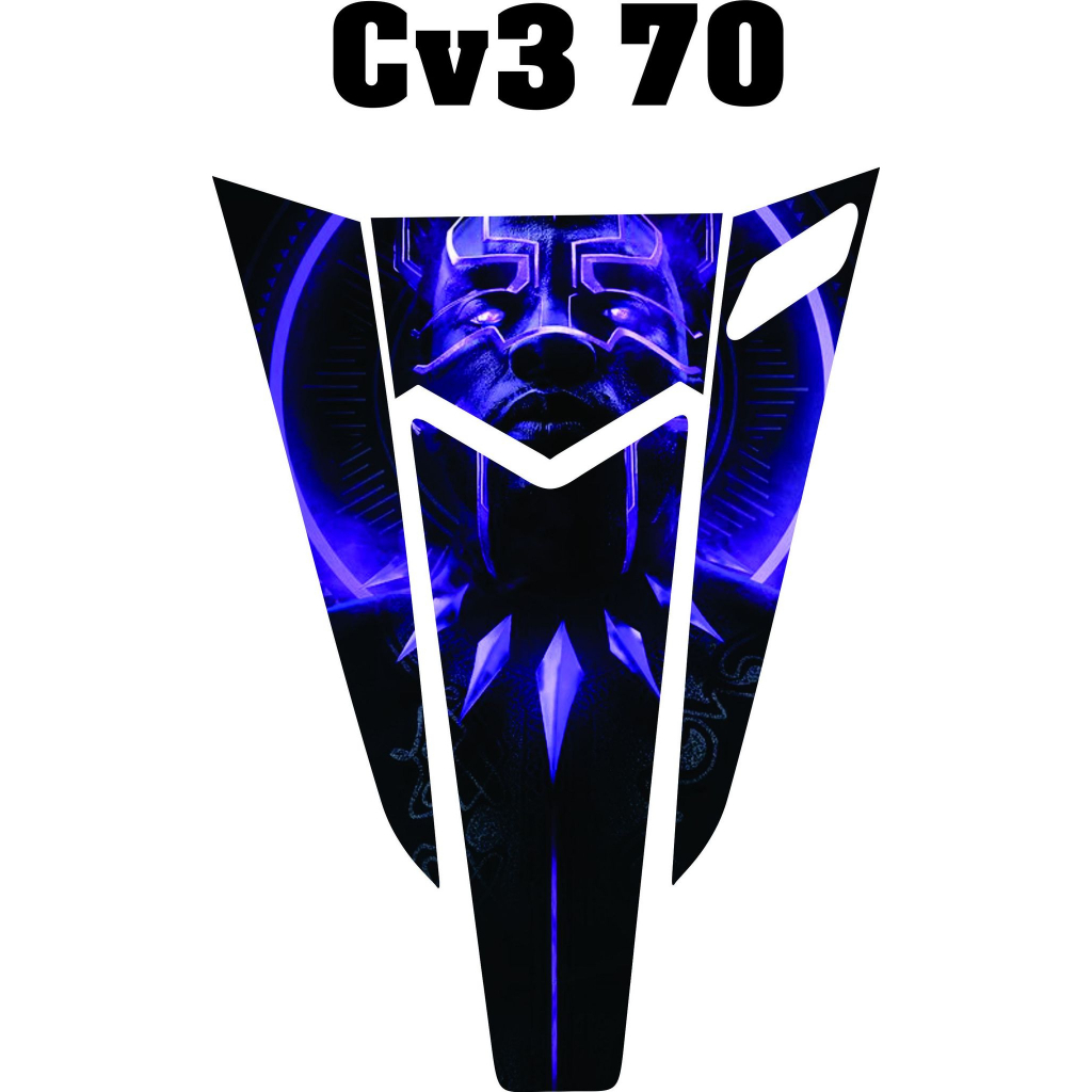 HONDA CLICK V3 FRONT PANEL M COVER DECALS/STICKERS PRINTED LAMINATED ...