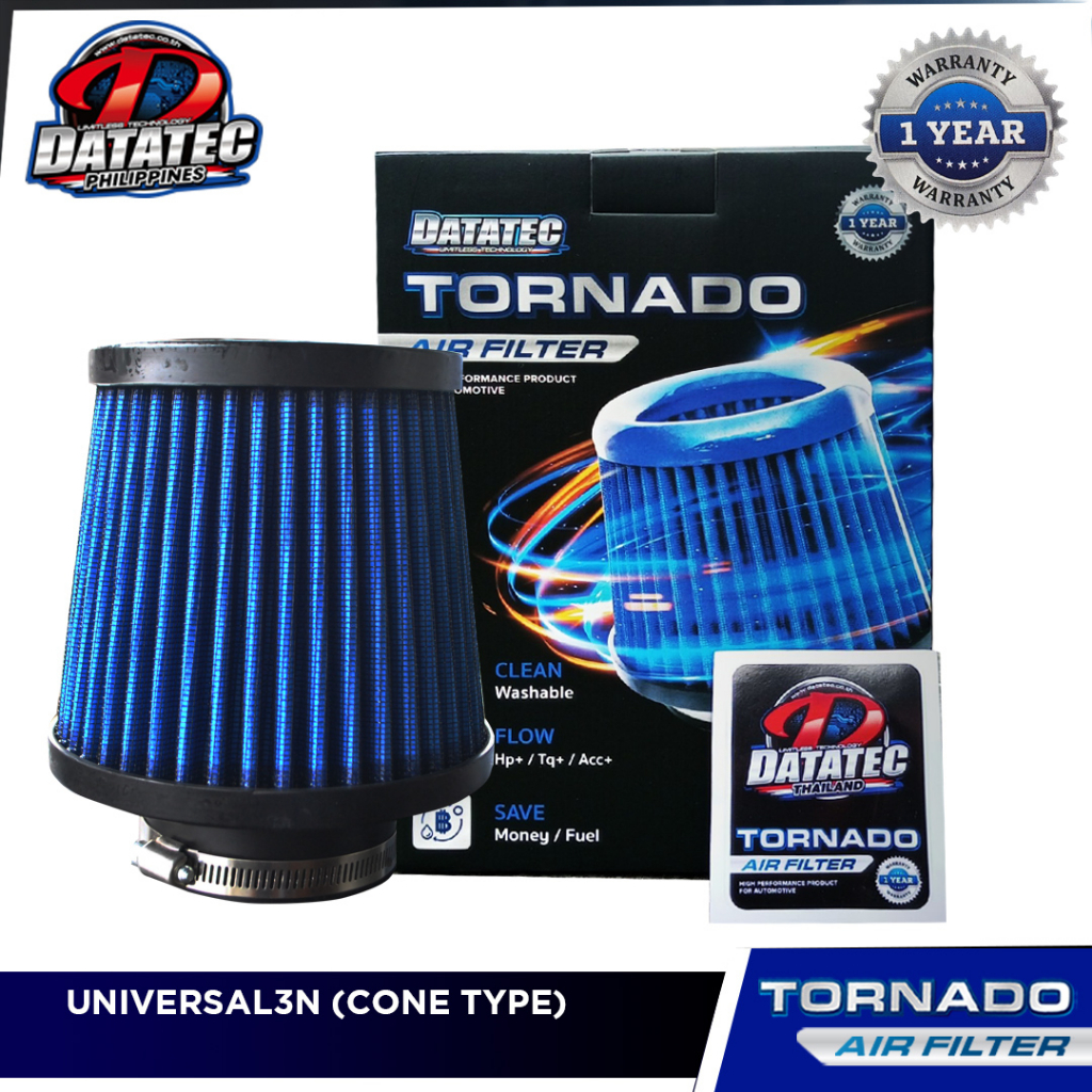 New Datatec Tornado Air Filter - Universal 3 inches inlet (Cone Type ...