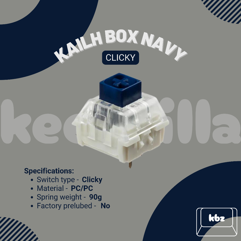 Kailh Box Navy Clicky Switch Mechanical Keyboard Switch SMD LED 3 pin ...