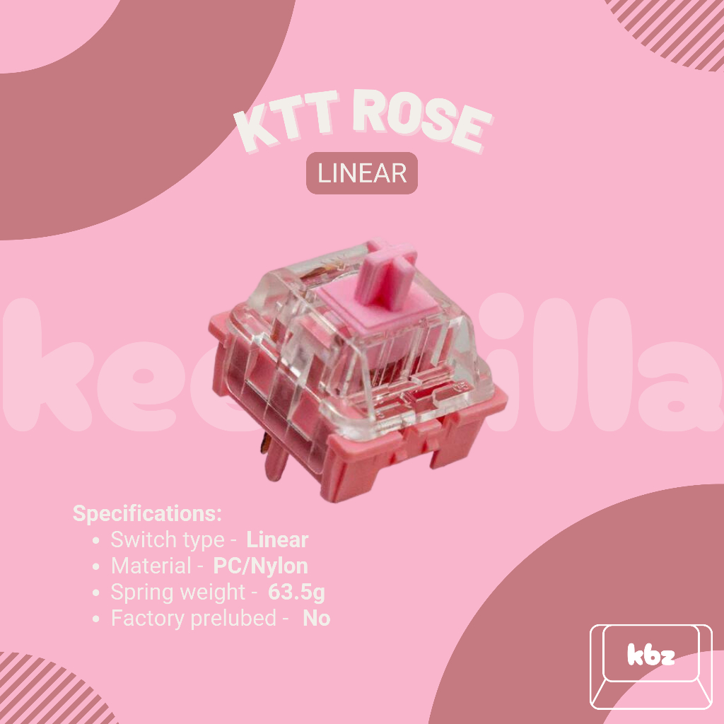 KTT Rose Linear Switch Mechanical Keyboard Switch SMD LED 3 pin 10 pcs | Shopee Philippines