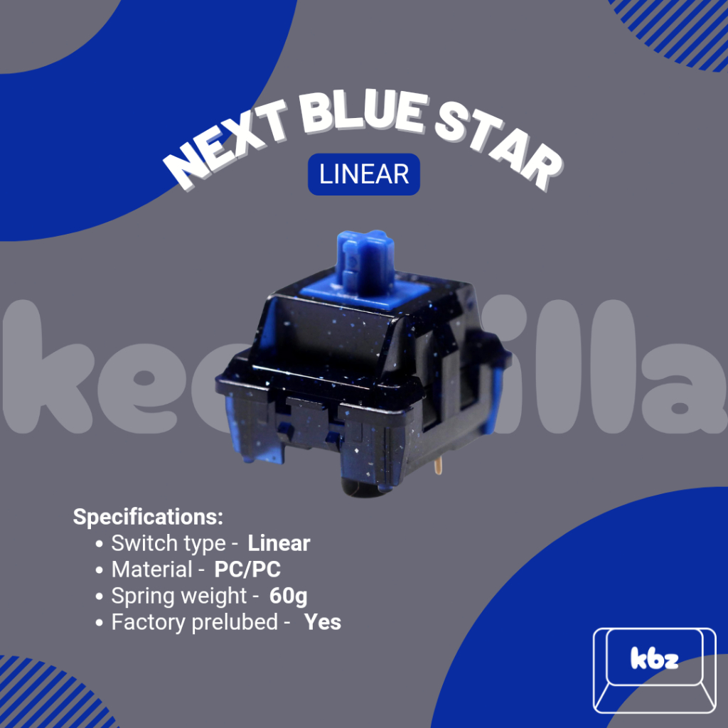 Blue Star Next Blue Star Linear Switch Mechanical Keyboard Switch 3 pin ...
