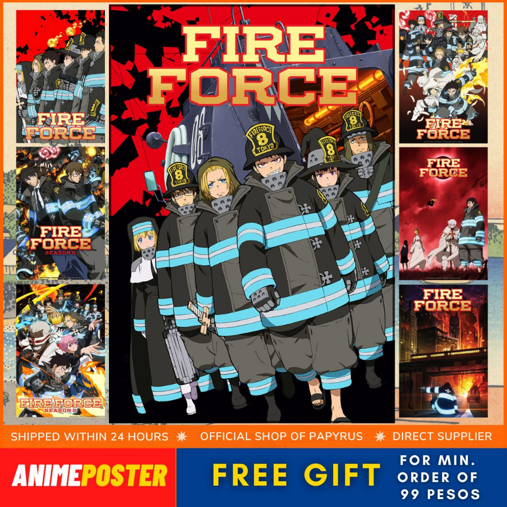 Fire Force Official A4 Anime Posters / PAPERRICA | Shopee Philippines