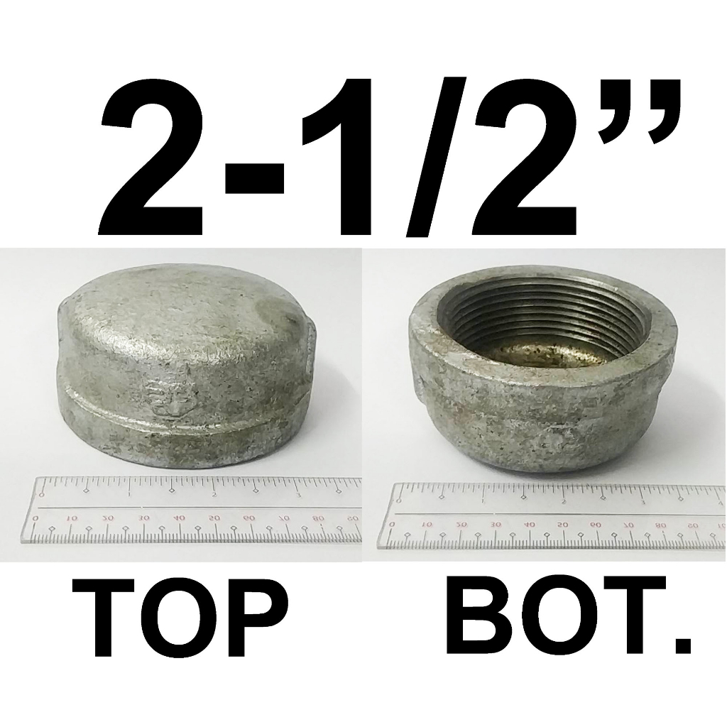 MECH GI CAP 2-1/2" SCH40 THREADED SCREW TYPE MALLEABLE FITTINGS ...