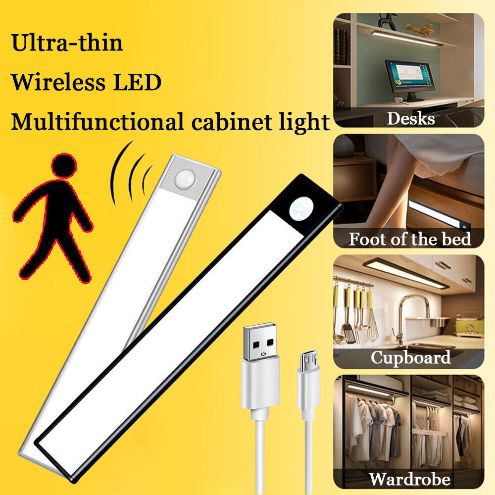 LED motion human body induction light magnetic suction USB charging ...