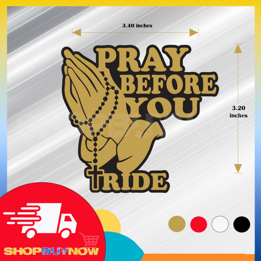 Pray Before You Decal Stickers | Shopee Philippines
