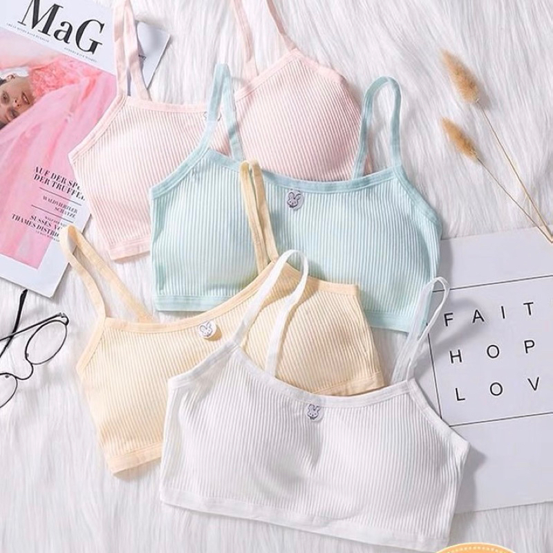 @sy0529shop Kids Girls Baby Bra Cute Design Candy Color Comfortable ...