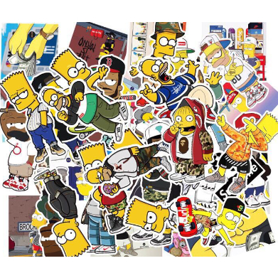 90s Classic Cartoon Graffiti Stickers for Laptop Motorcycle Bike Car ...
