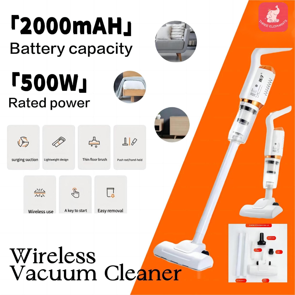 Wireless handheld vacuum cleaner household small suction power static ...
