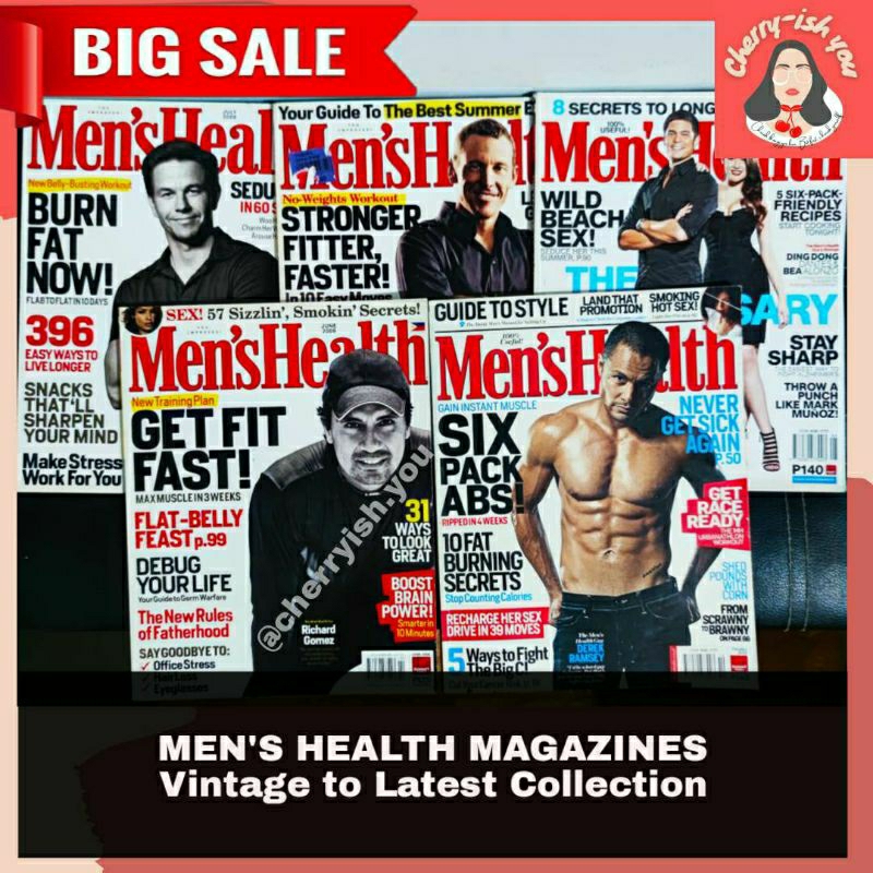 MEN'S HEALTH MAGAZINE PH (2007 - 2013) BACK ISSUE:MH Men Workout Style ...