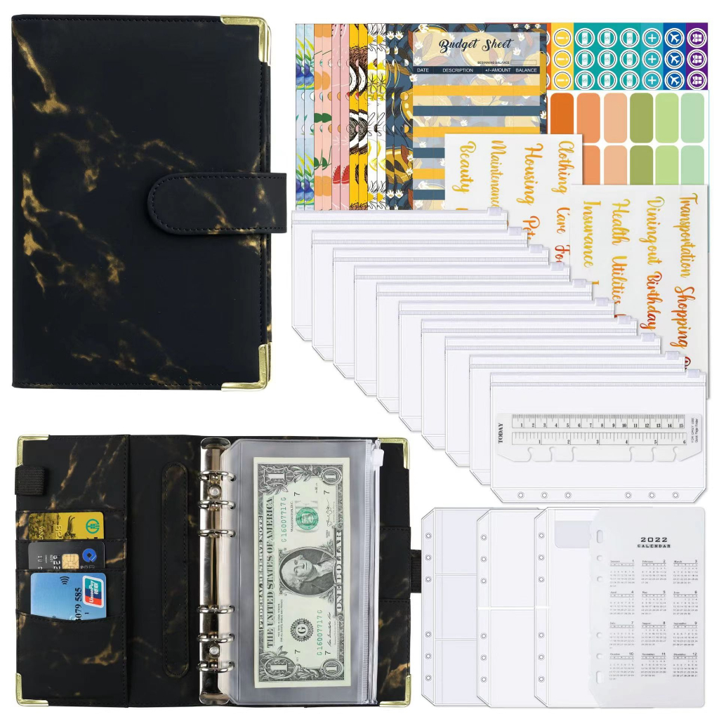 A6 money organizer wallet with label budget wallet ipon challenge ...
