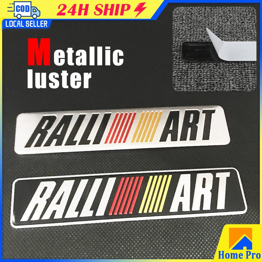 1PC RalliArt Logo 3D Metal Car Stickers Emblem Badge Decal For ...