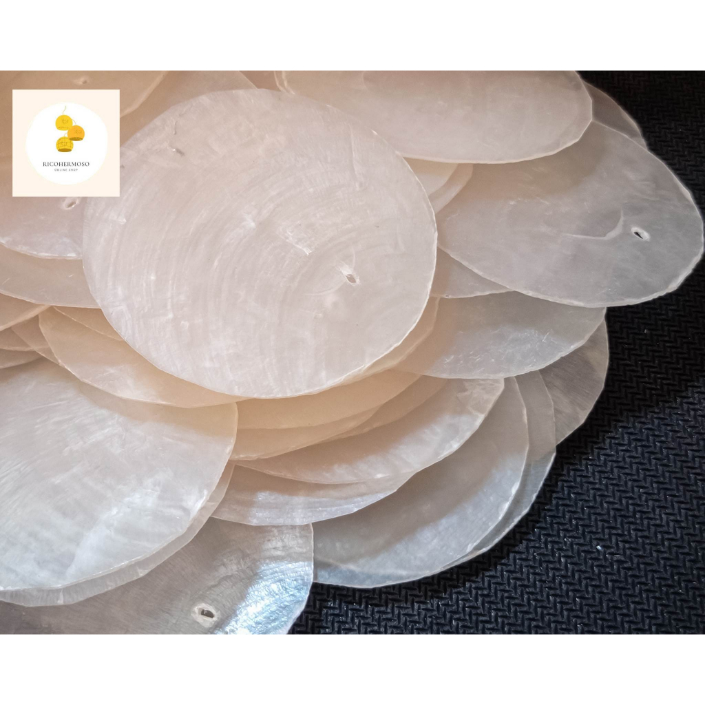 Cut Capiz Shells Pieces (For windows, chandelier, curtains) | Shopee ...