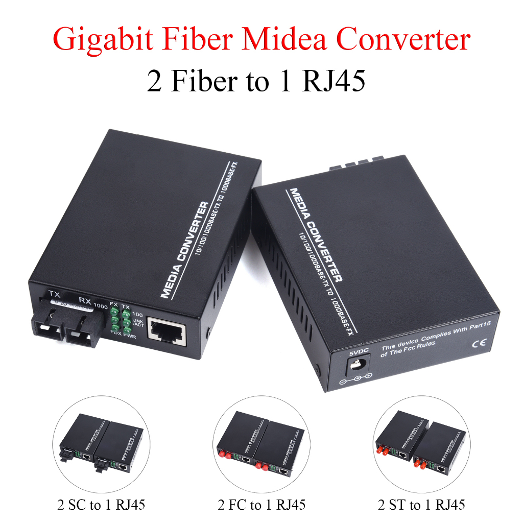 1000Mbps A/B 1 SC 1 Rj45 Gigabit Fiber Optical Media Converter Switch ...