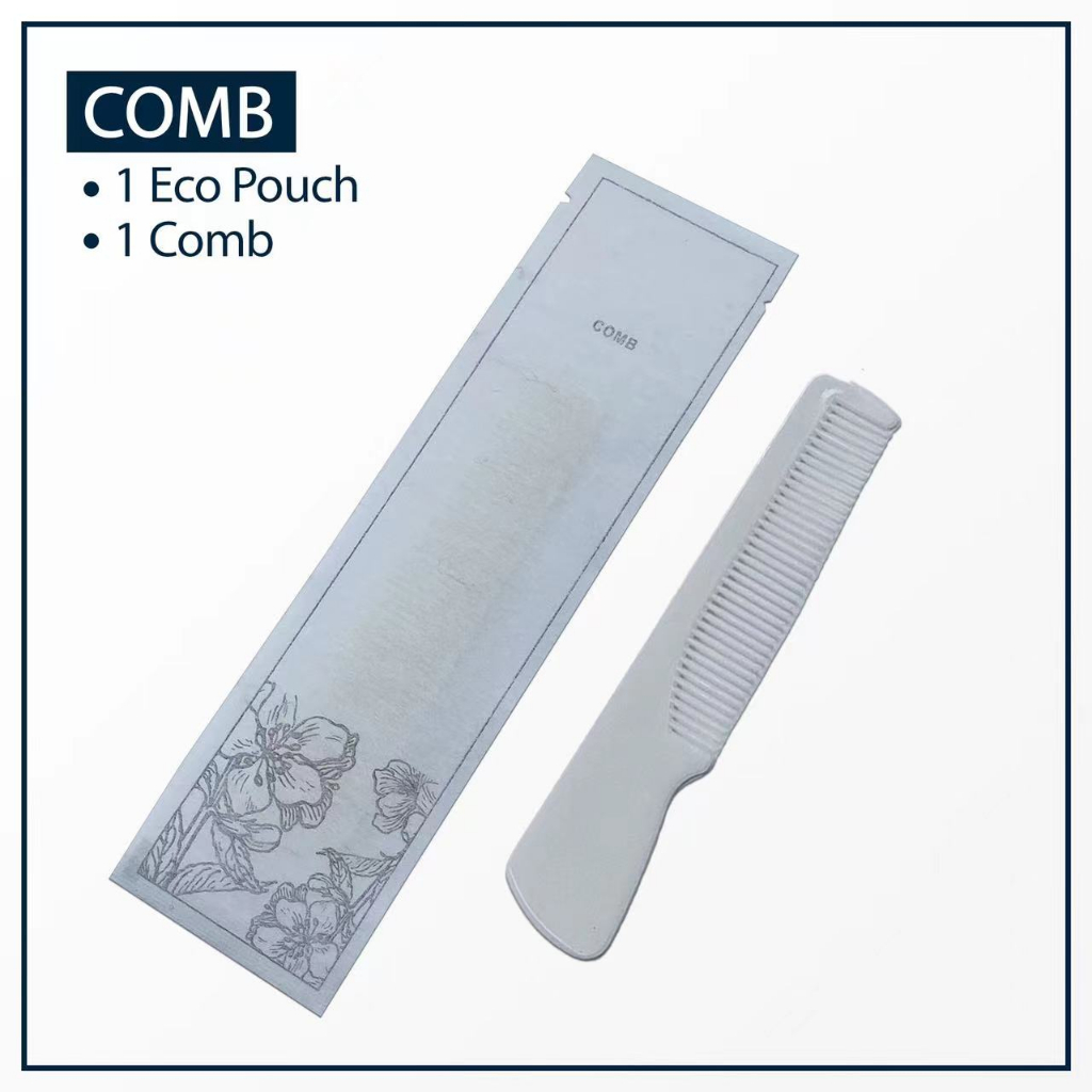 Hotel Supplies Disposable Comb Eco pouch (50 pcs ) ( 100 pcs ) | Shopee ...