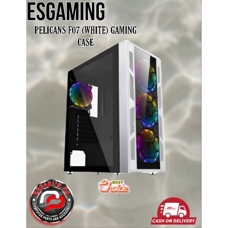 ESGAMING PELICANS WHITE GAMING CASE | Shopee Philippines