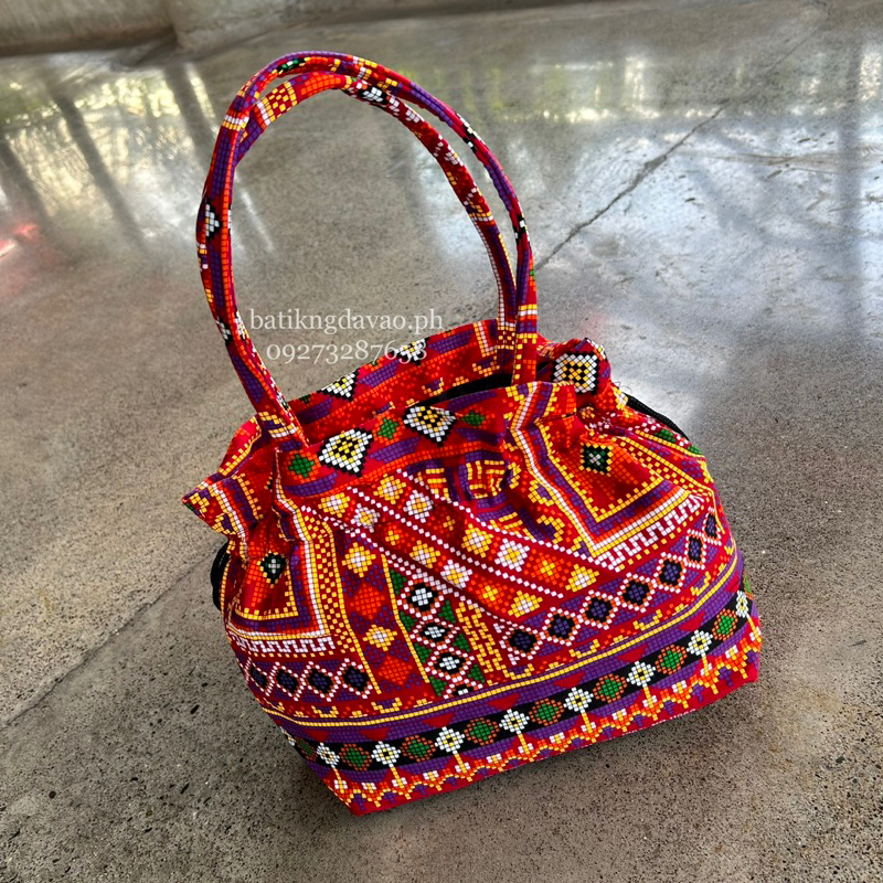NEW Batik Lunch Bag / Tote Bag / Batik Shoulder Bag / Canvas Bag ...
