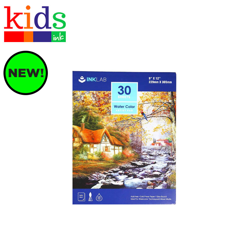 Inklab Watercolor Pad 9x12 - Kids Ink | Shopee Philippines